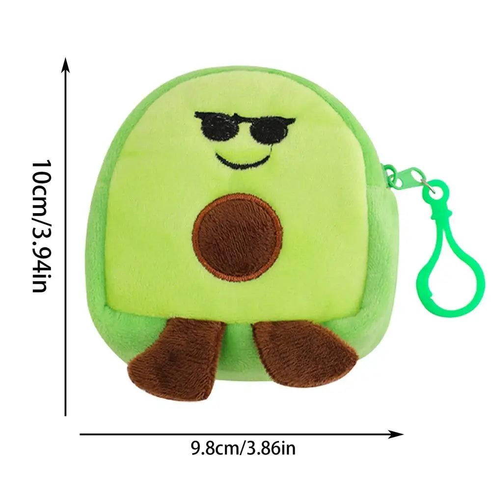 Avocado Coin Pouch Fruit Small Wallet Plush Coin Pouch Change Holder ...