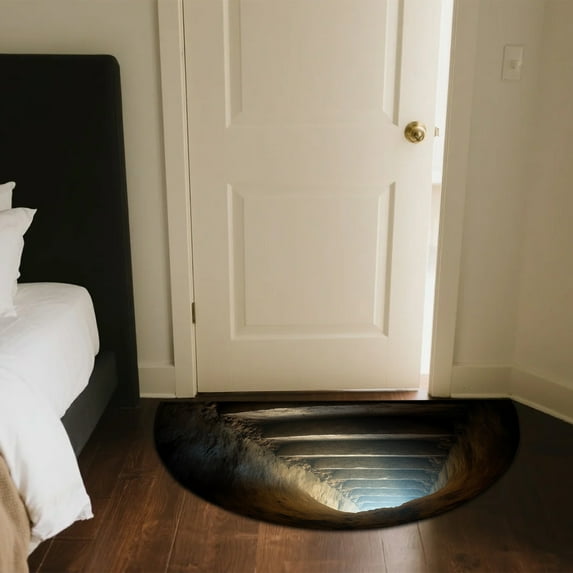 30cm*22cmHypnotic 3D Abyss Doormat: Mind-Bending Optical Illusion Rug ...