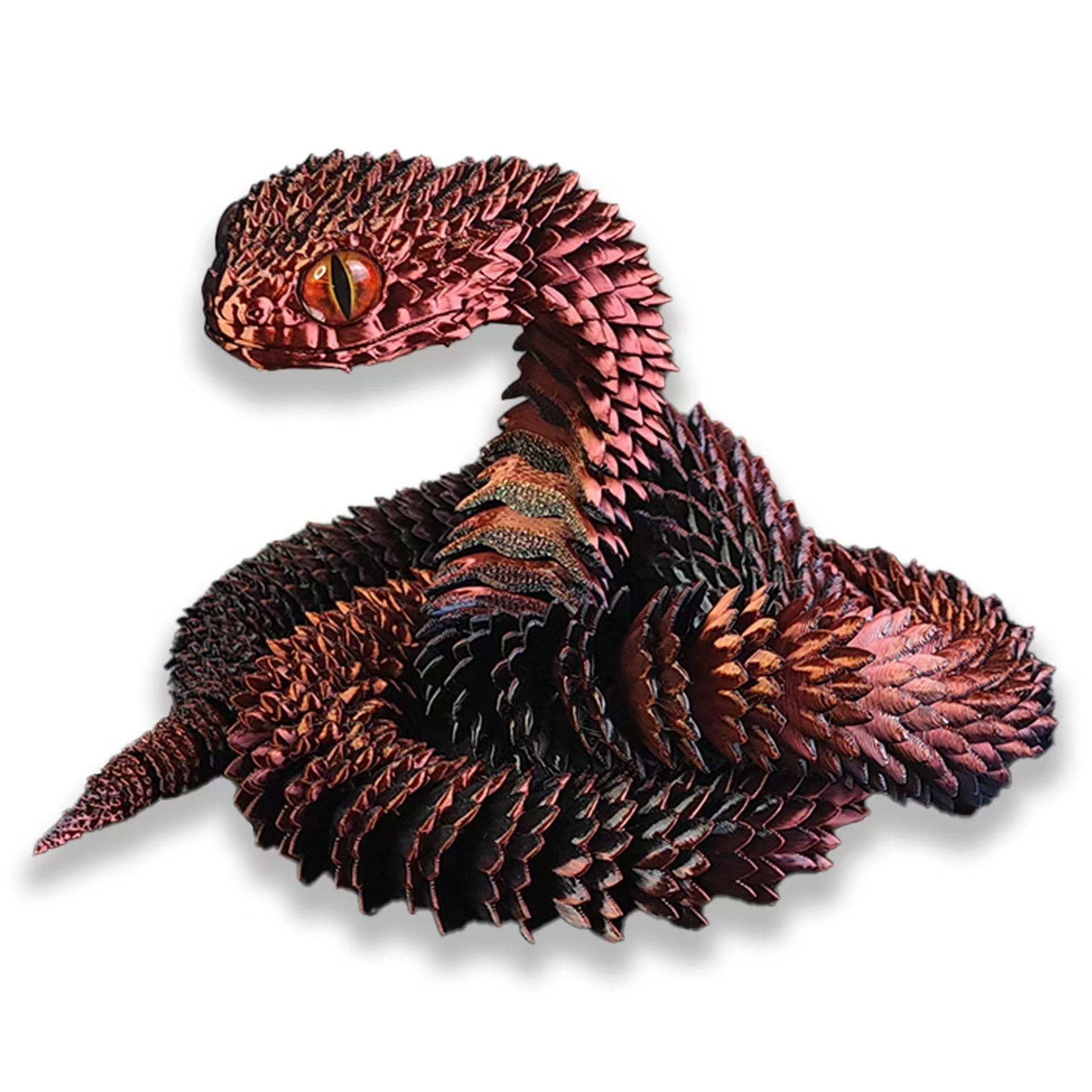 30cm 3D Printed Snake Toys Funny Printed Animals Snake Christmas New ...