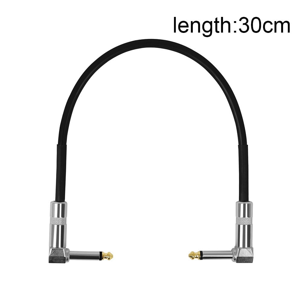 30cm 6.35mm Guitar Effects Pedal Cable Adapter 1/4in Plug Wire Right ...
