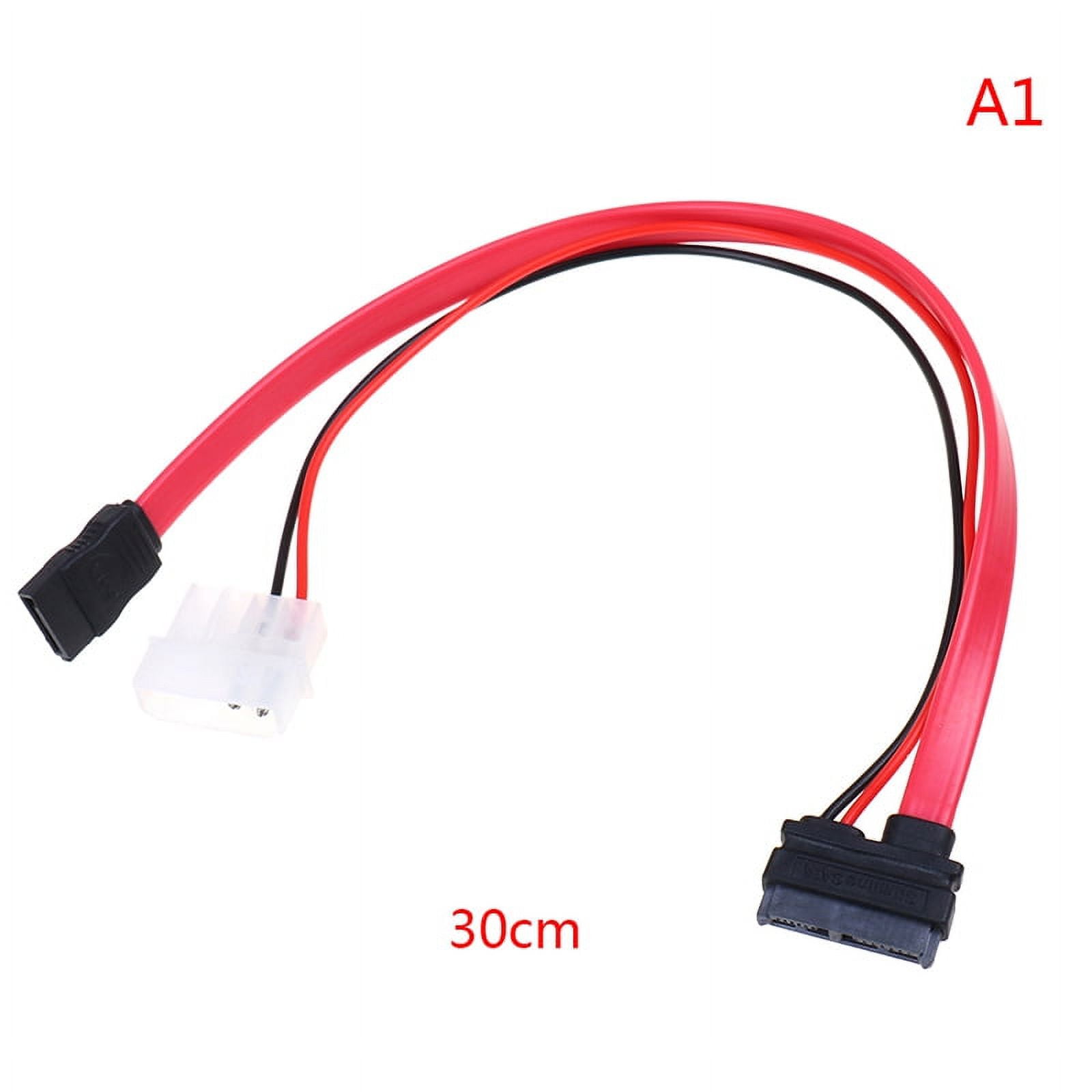 (30cm) 7 + 6 Pin Slimline SATA Cable for Slim Laptop SATA DVD CD-RW ...