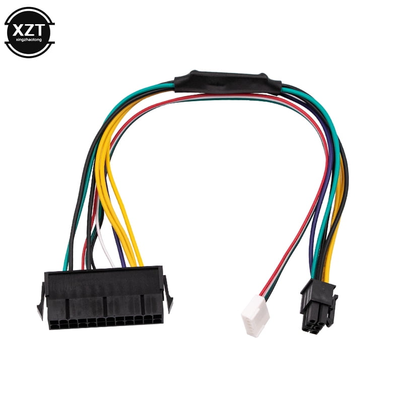 30cm ATX 24pin to Motherboard 2-port 6pin adapter Power supply cable Cord for HP Z220 Z230 SFF ...