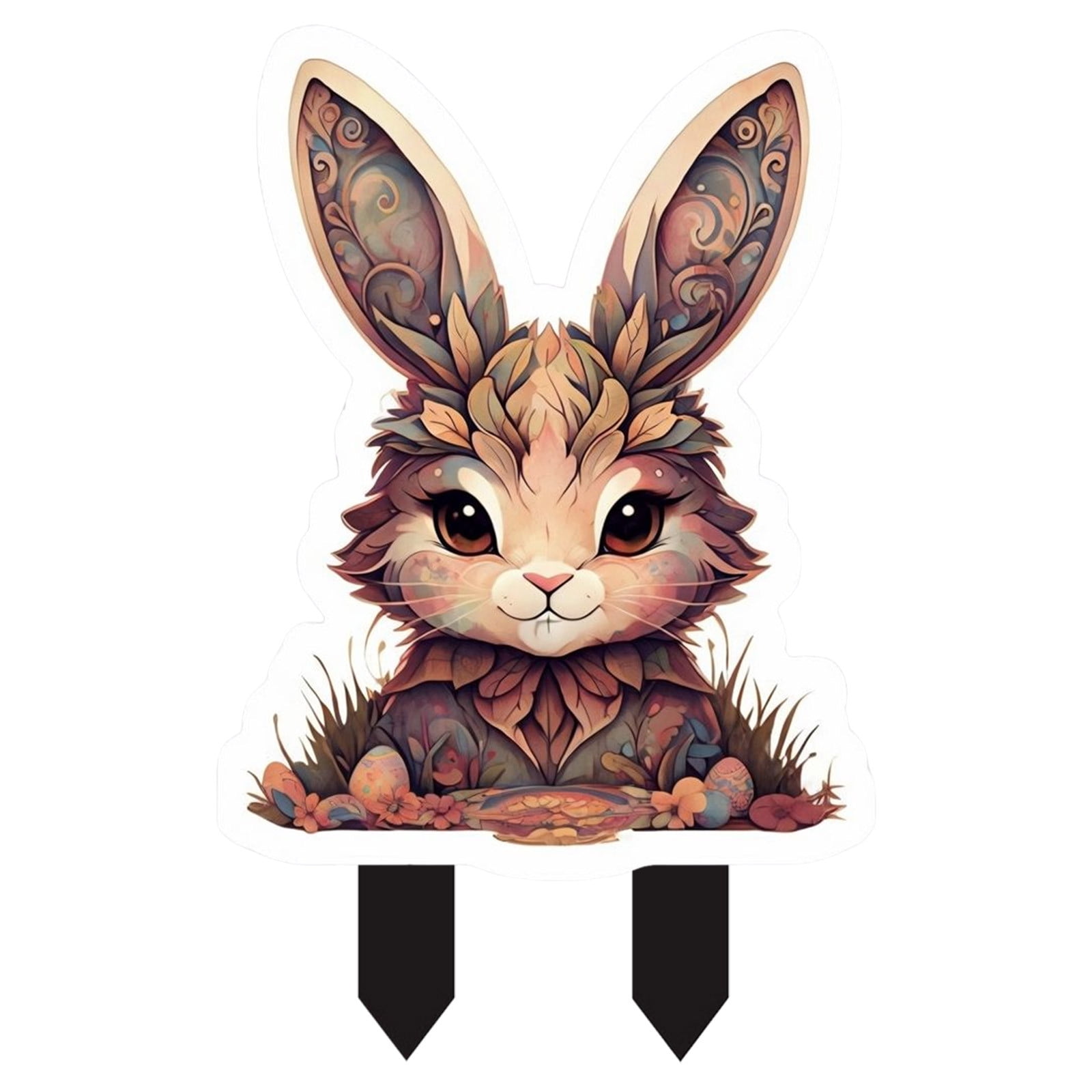 30cm Acrylic Easter Garden Stakes Cute Bunny Yard Signs Easter Yard ...