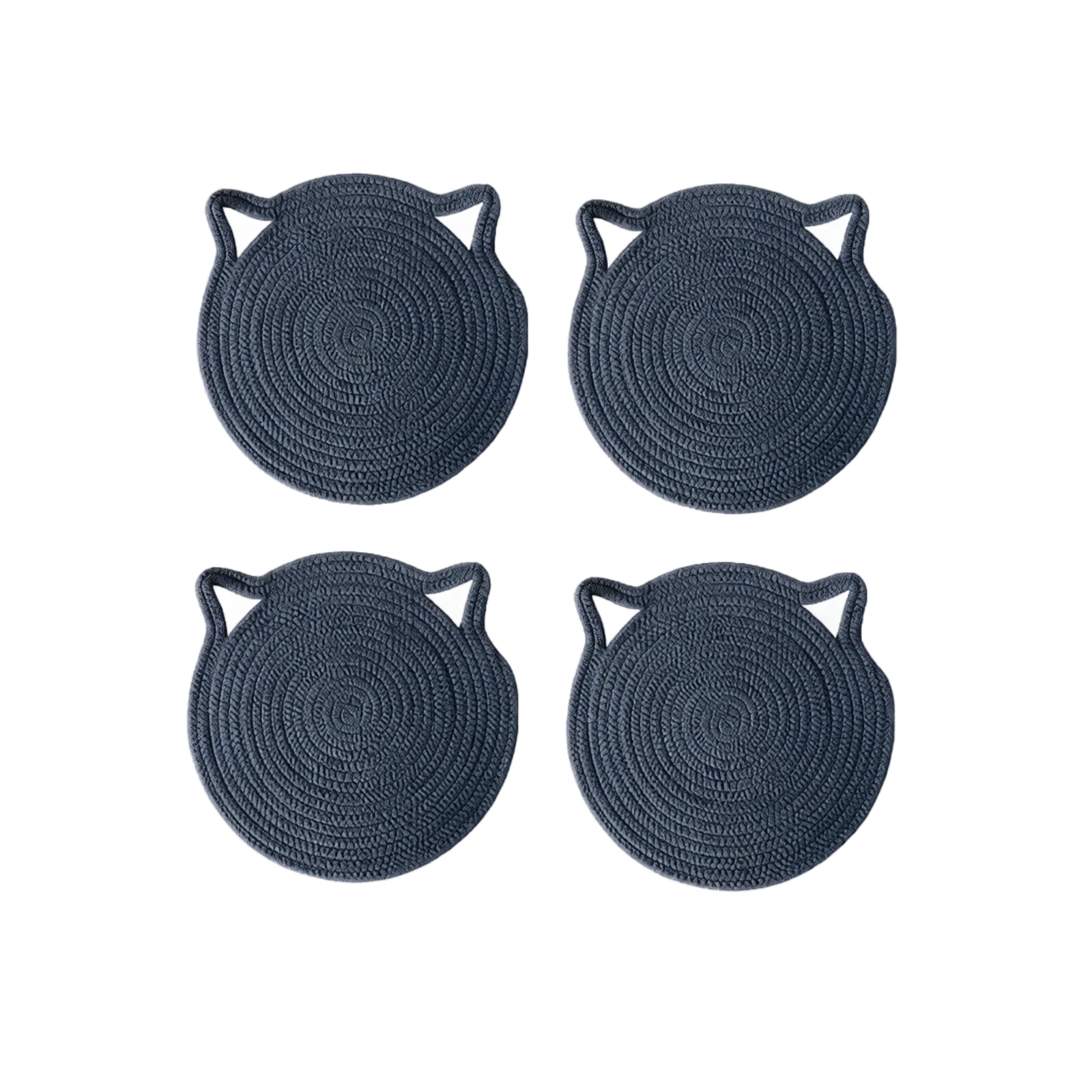 30cm Cat Ear Shaped Hanging Table Mat Heat Resistant Placemat Insulated ...