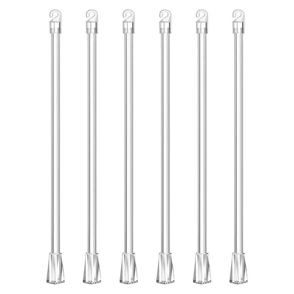 30cm Clear Acrylic Vertical Blind Pull Wand with Hook and Grip Window ...