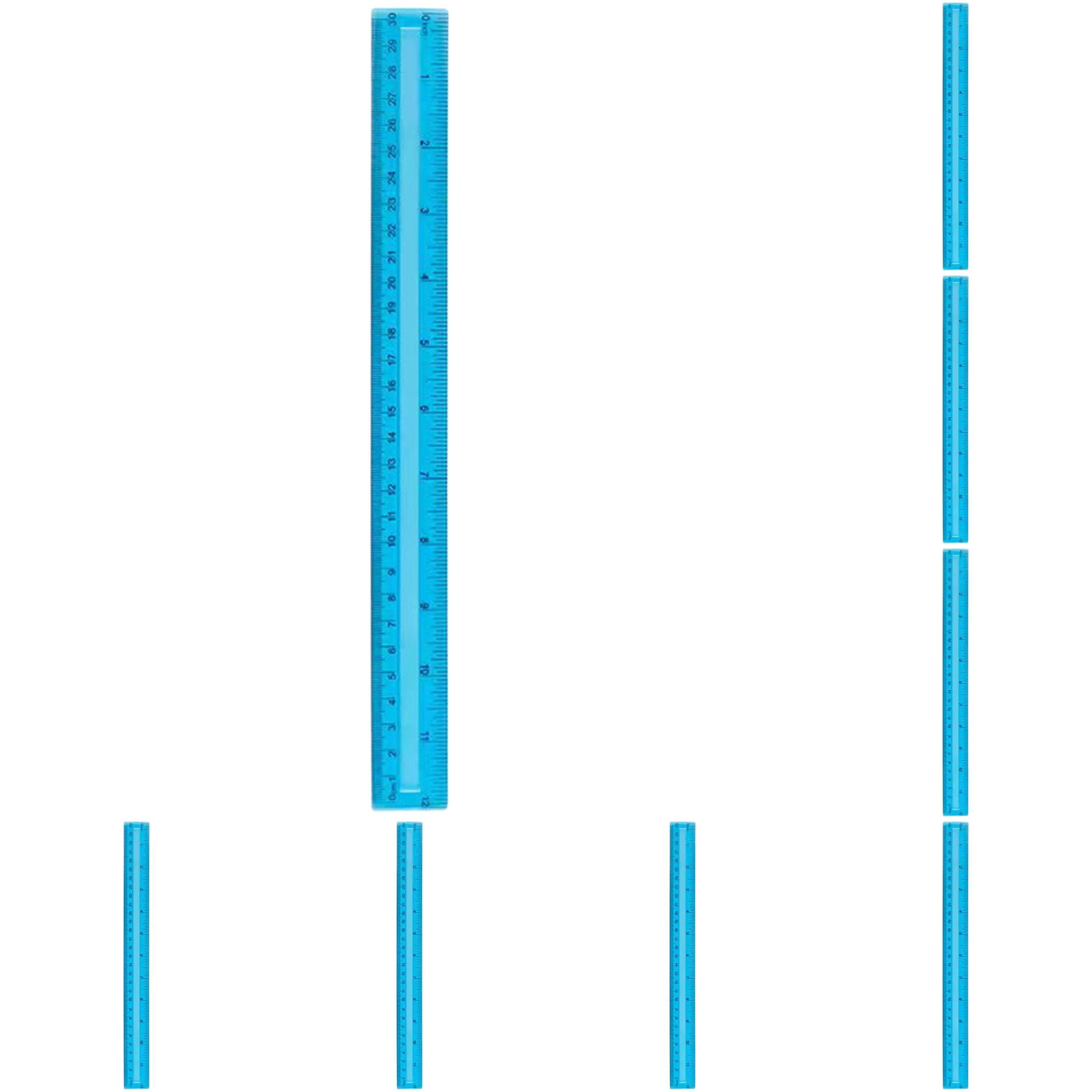 30cm Clear Color Ruler — Solid Color Transparent Straight Edge ...
