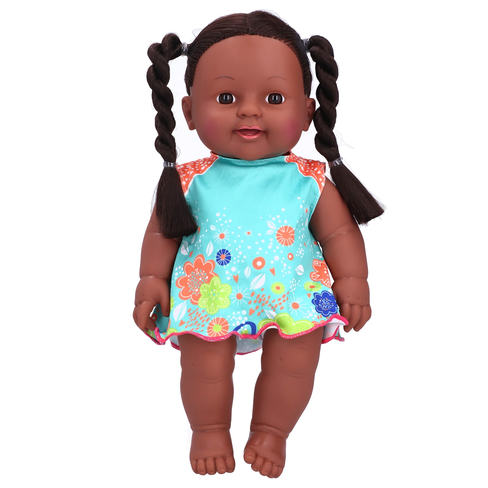 30cm Cute Black Girl Doll Lifelike Baby Doll Toy for Kid Role Play Toy ...