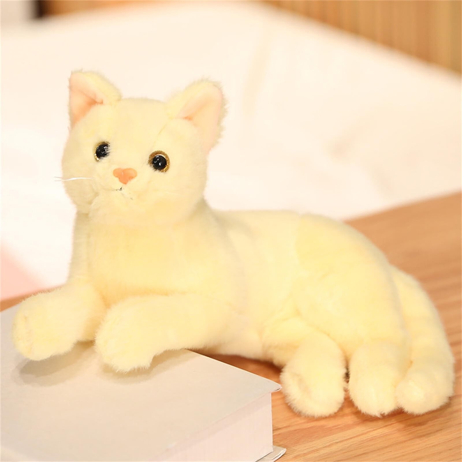30cm Cute Real Life Plush Cats Doll Stuffed Lying Cat Plush Toys for ...