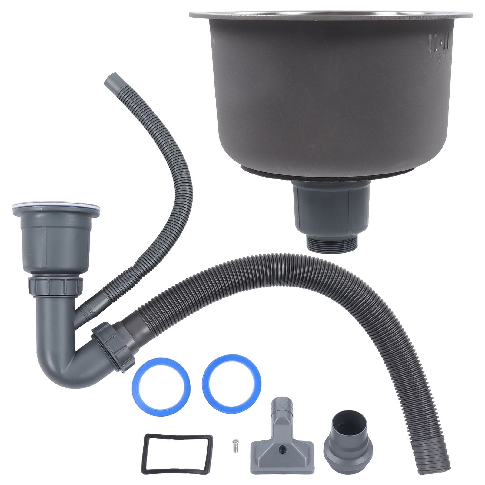 30cm Diameter Mini Round Kitchen Sink Stainless Steel Bar Round Basin ...