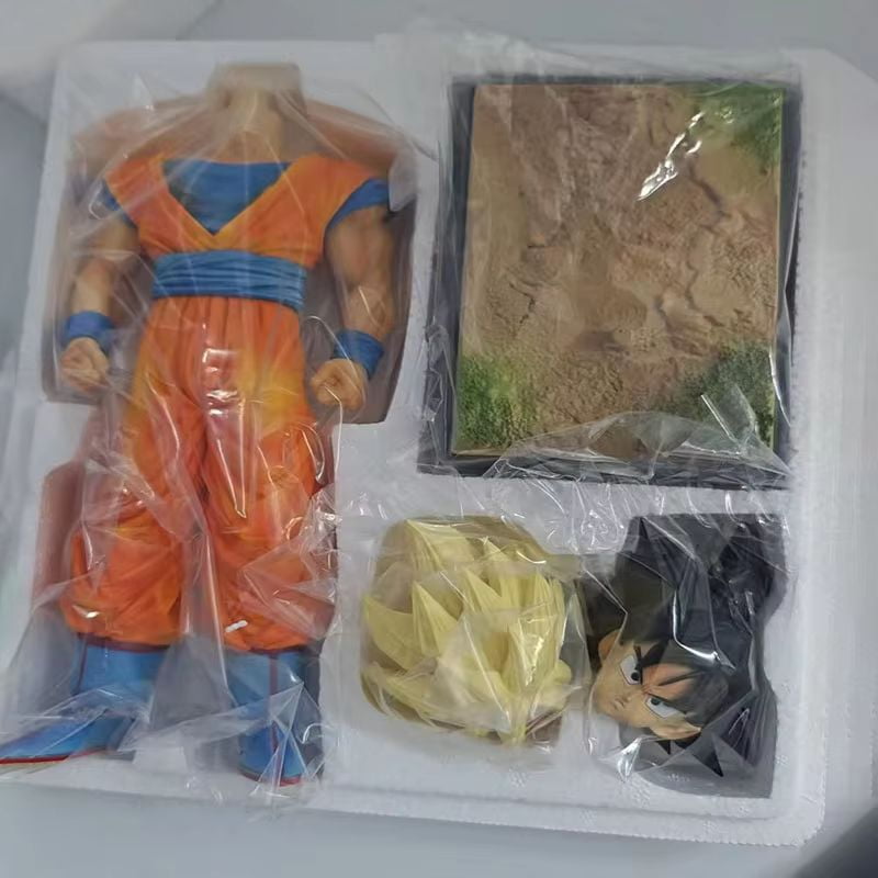 30cm Dragon Ball Z Figures Son Goku Anime Figure 2 Heads Kakarotto ...