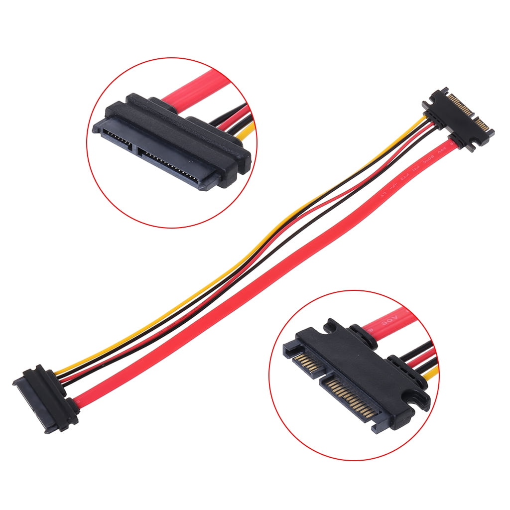 30cm Extension Cable 7 + 15 22Pin Male to Female Connector Serial 22 ...