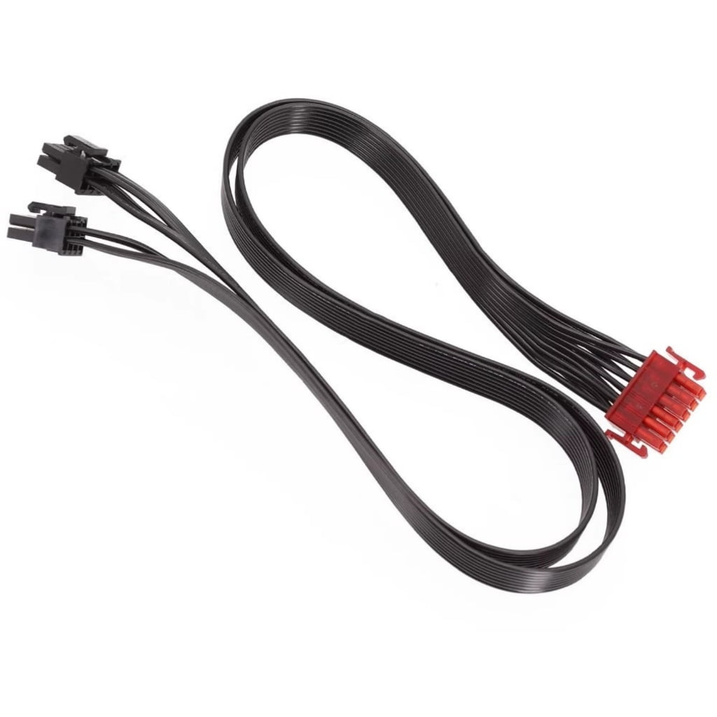30cm Flat Design 12Pin To Double PCIE 8Pin Connector Cable For Premium ...