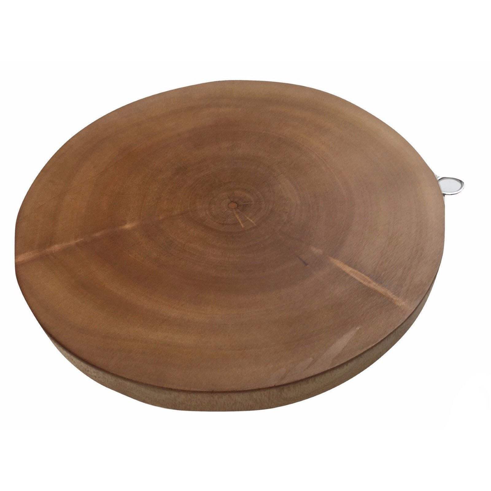30cm Hard Wood Hygienic Round Cutting Wooden Chopping Board Natural ...
