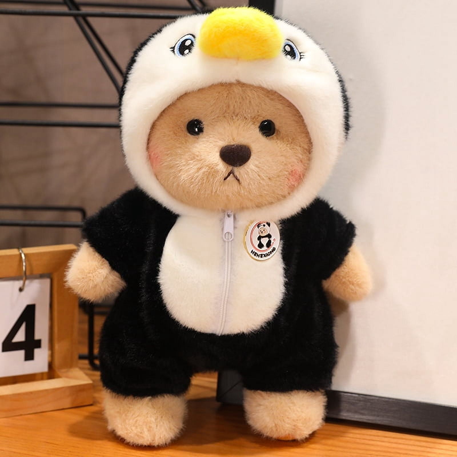 30cm Kawaii Clothed Joint Bear Plush Toy Doll Cute Stuffed Animal Bear ...