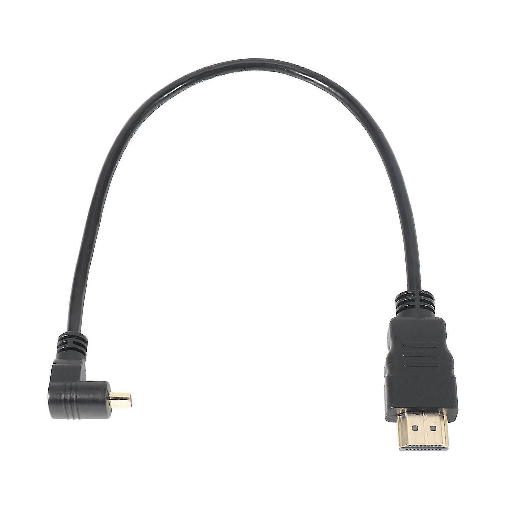 30cm Micro-HDMI Right Angle Male to HDMI Male (90 Degrees)(Type B ...