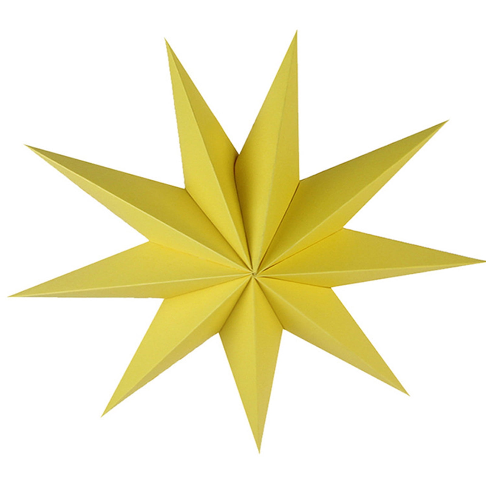 30cm Nine-pointed Star Paper Kid Room Hanging New Year Party Ornament ...