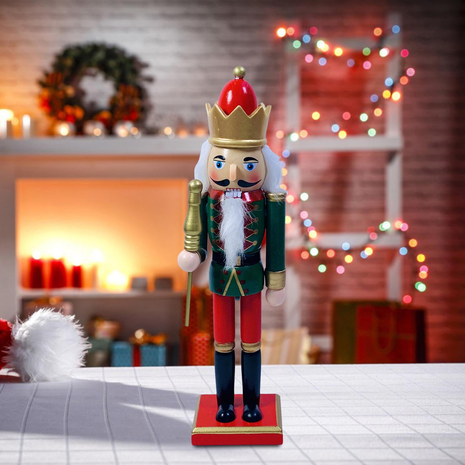 30cm Nutcracker Puppet Gift Party Favors Scene Layout Accessories ...