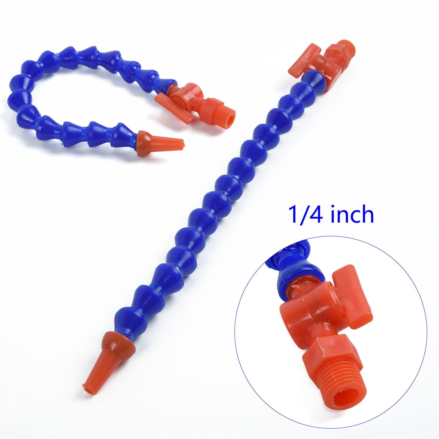 30cm Plastic Flexible Water Oil Coolant Pipe Hose Adjustable Round ...