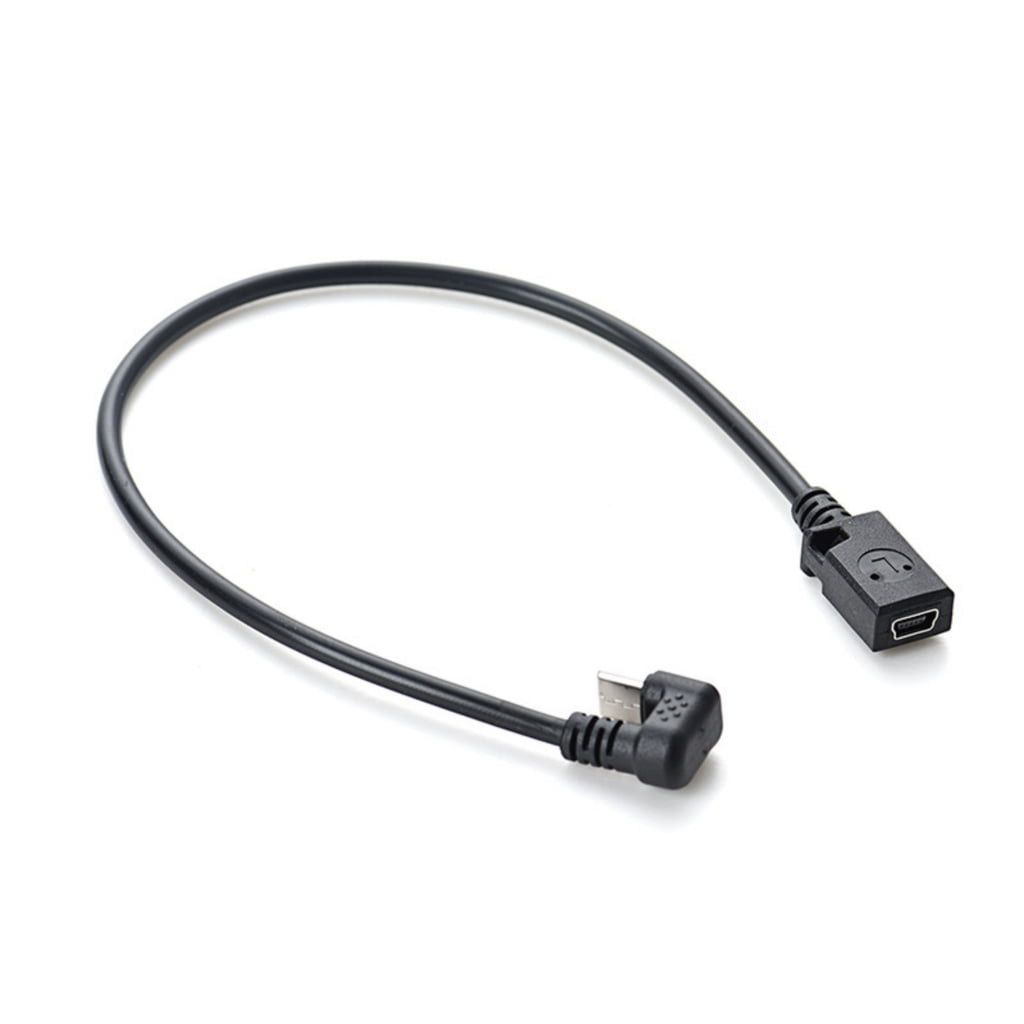 30cm Right Angle Type C Male to Mini USB 5Pin Female Adapter Cable for ...