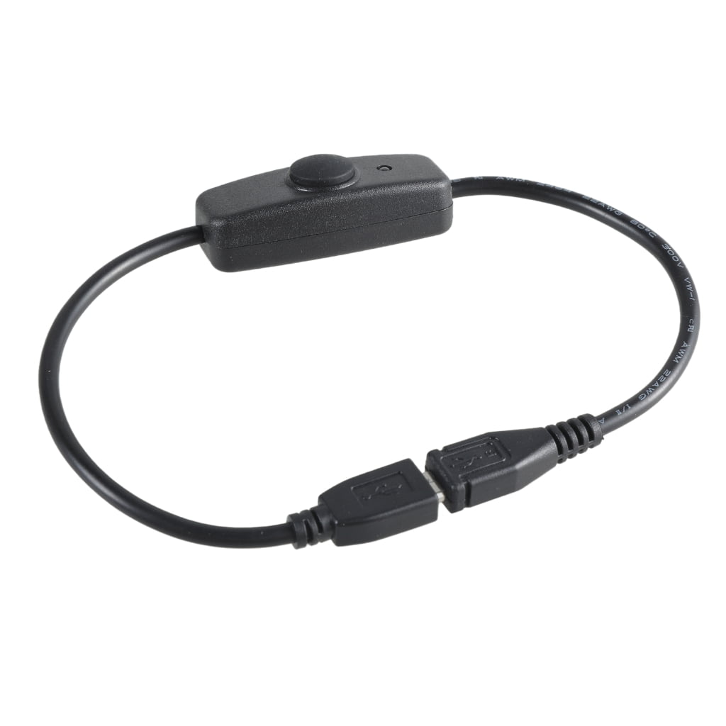 30cm Small USB Female to Male Extension Cable with Power Switching LED ...