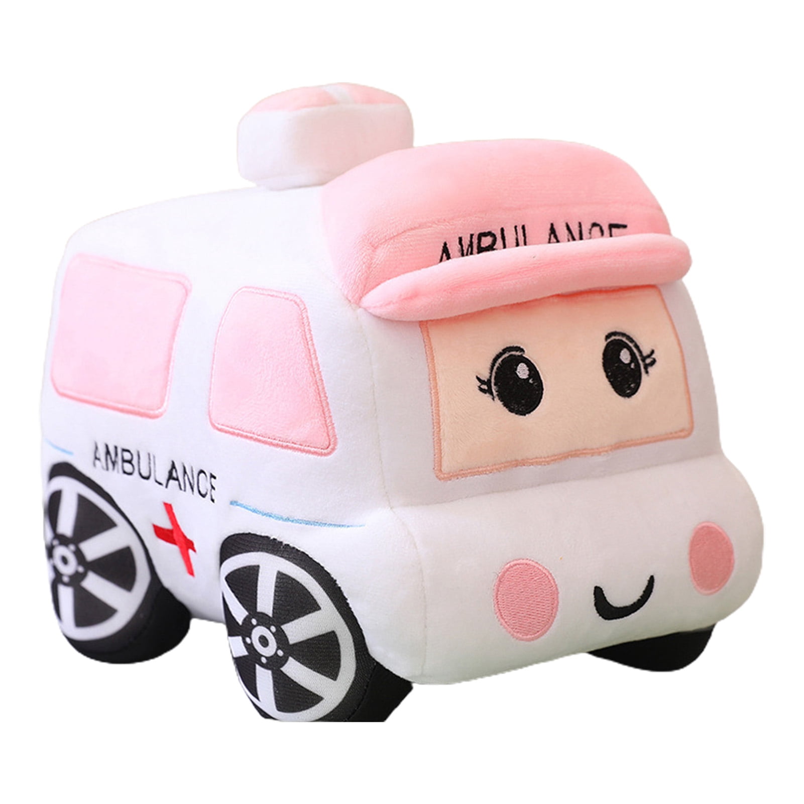 30cm Soft Plush Toy Police Car, Taxi, and Ambulance - Cute Cartoon ...
