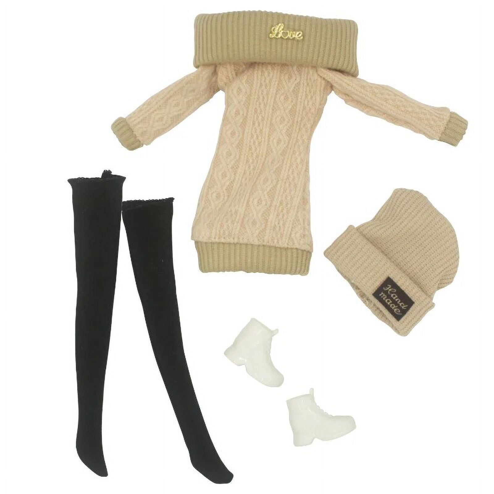 30cm Thin Doll Clothes Daily Casual Sweater 4 Pcs Suit Girls DIY Dress ...
