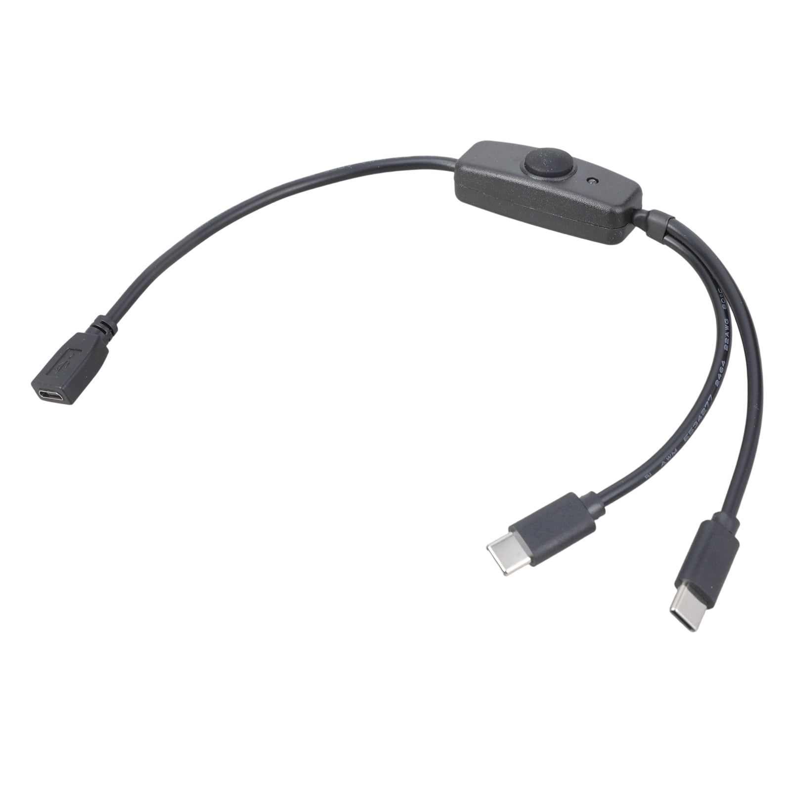 30cm USB 5Pin Female to Double Type C Male Charging Adapter Cable Power ...