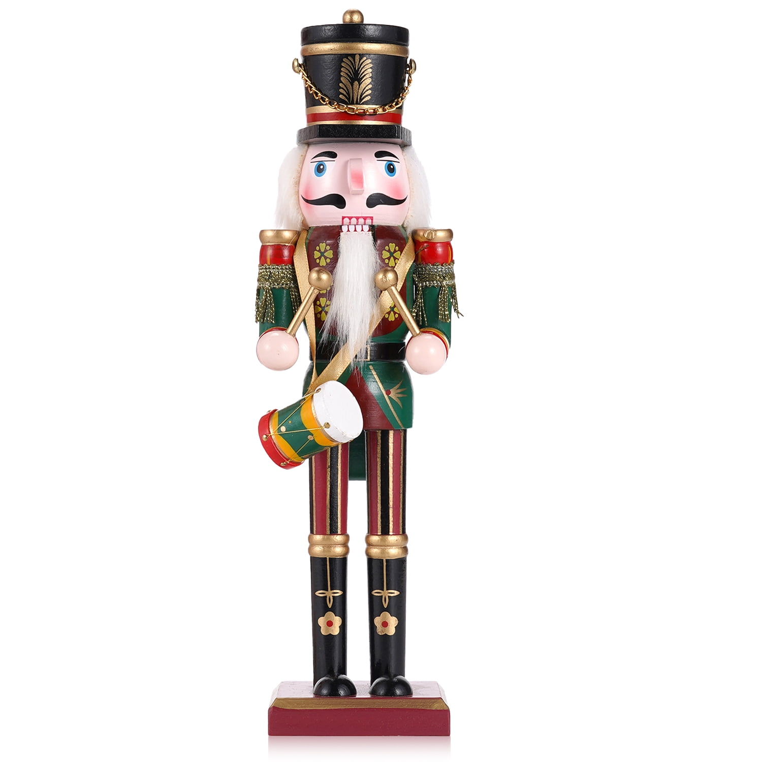 30cm Wooden Nutcracker Ornament Soldier Figurement Handcraft Doll Toy ...