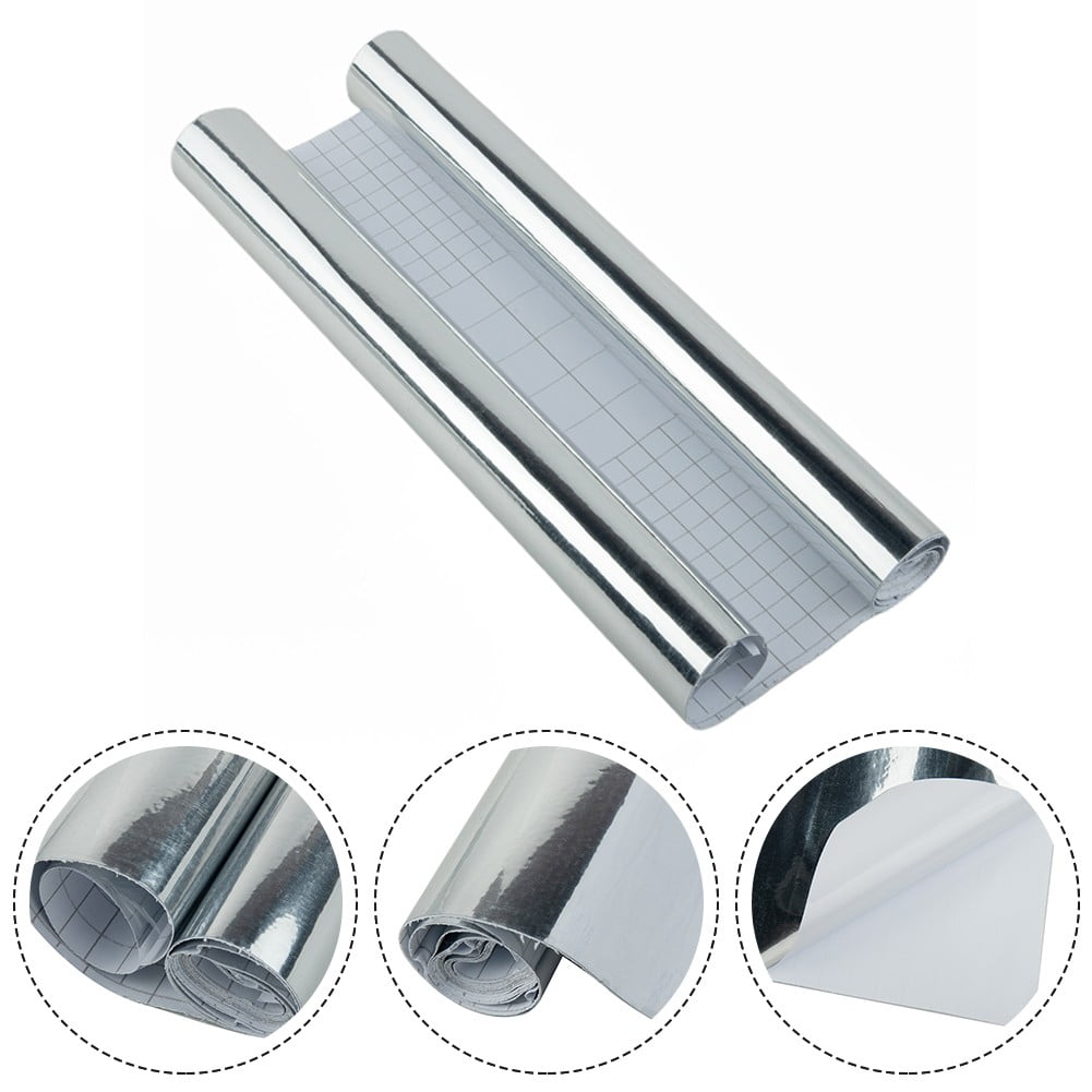 30cmx152cm Silver Chrome Car Film Mirror Wrap Sticker Decal Sheet Roll ...