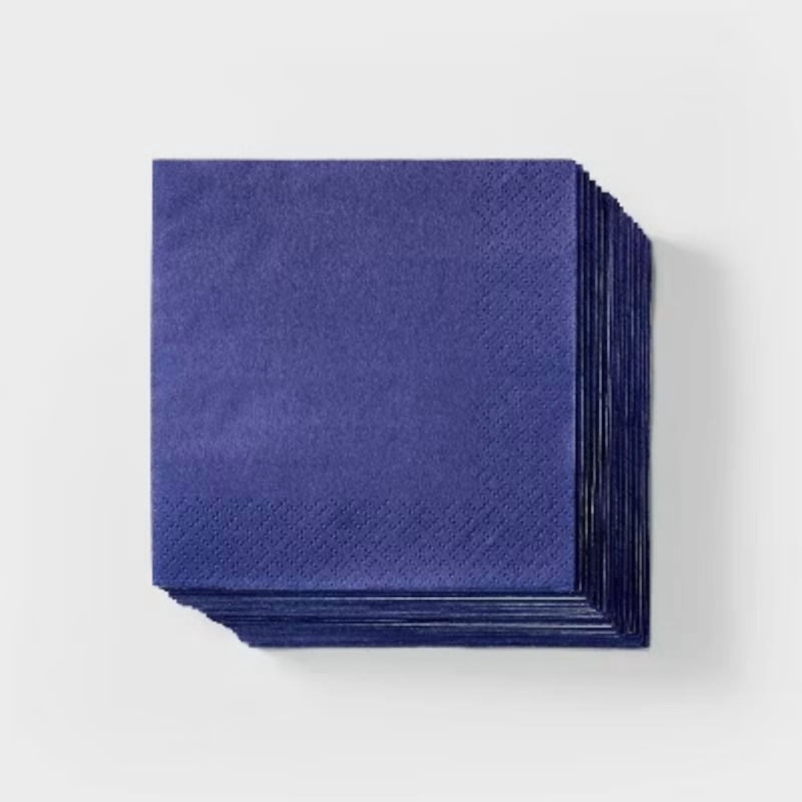 30ct Beverage Napkins Navy - Spritz - Walmart.com