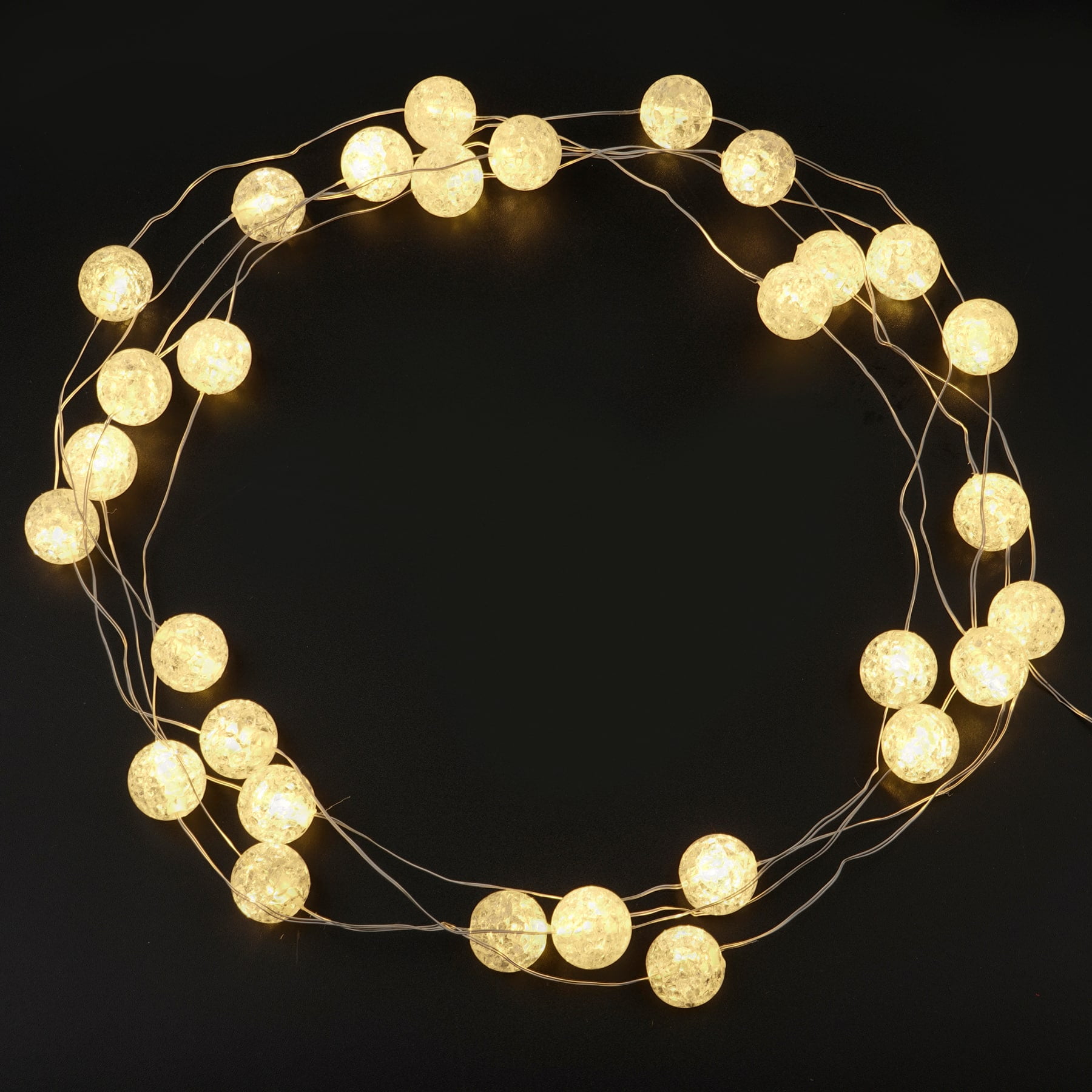 30ct. Crackle Ball LED String Lights by Ashland™ - Walmart.com