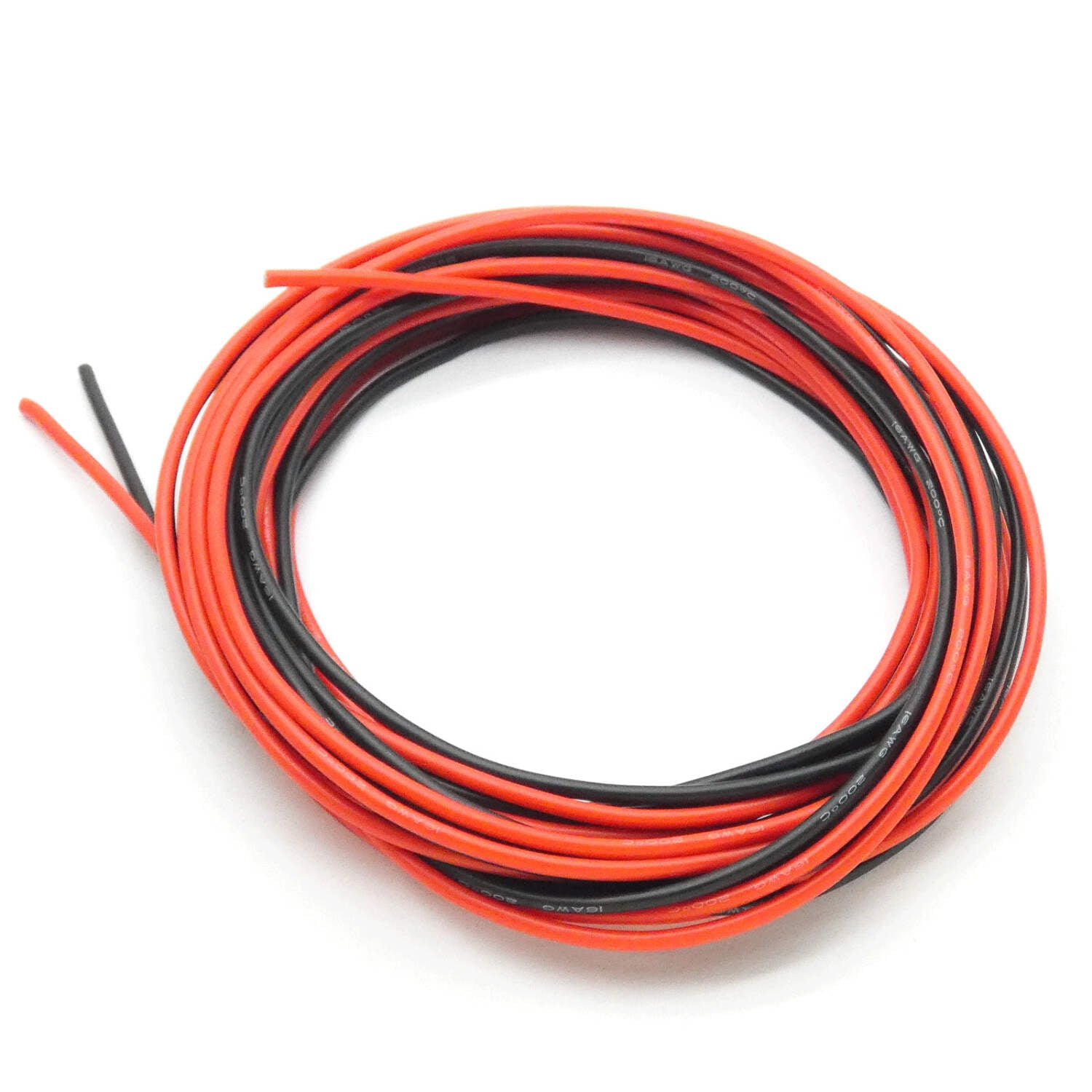 30ft 16AWG Silicone Wire 200C Flexible Copper Cable High Strand Count ...