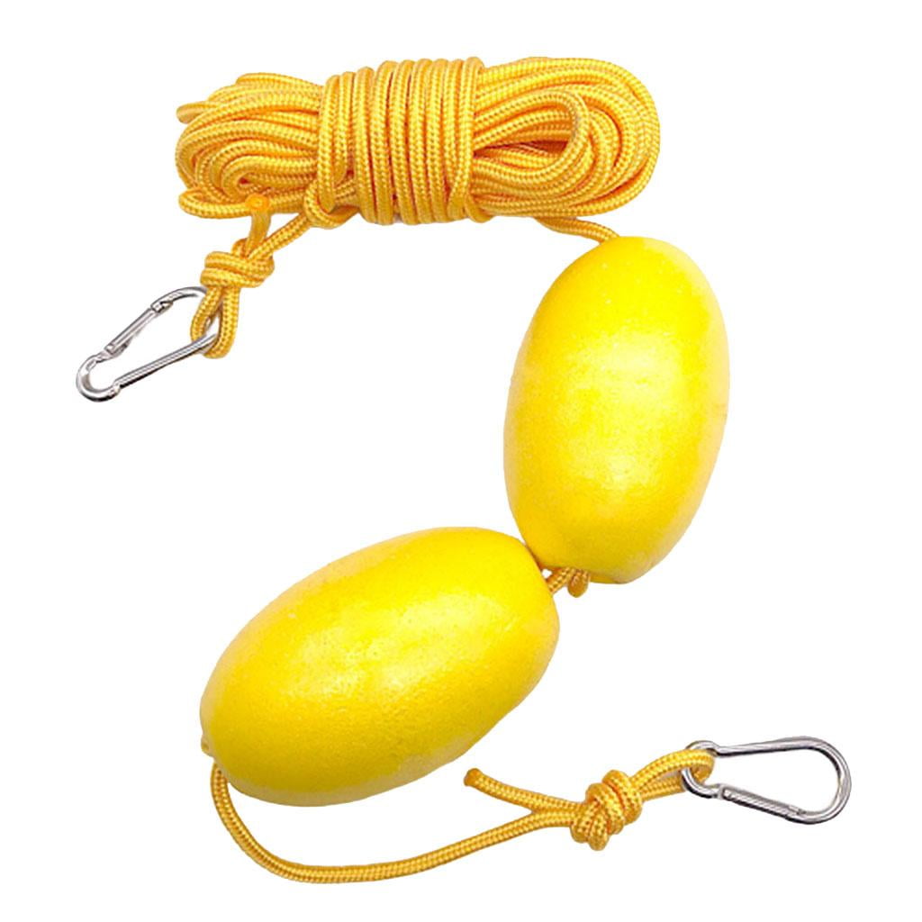 30ft Kayak Tow Rope Throw Cord Dual Floats with Carabiners Clips ...