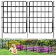 30ft x 17in Garden Fence Animal Barrier, 28 Panels No Dig Fence Border ...