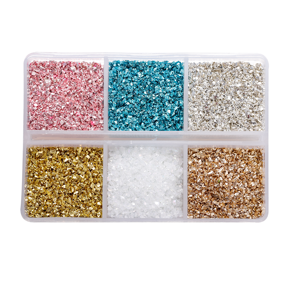 30g/Box Crushed Glass Stones Resin Filling Irregular Broken Stone for ...