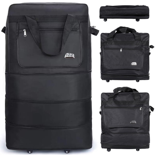 30in 3 Layer Expandable Suitcase, Foldable Rolling Luggage for Travel ...