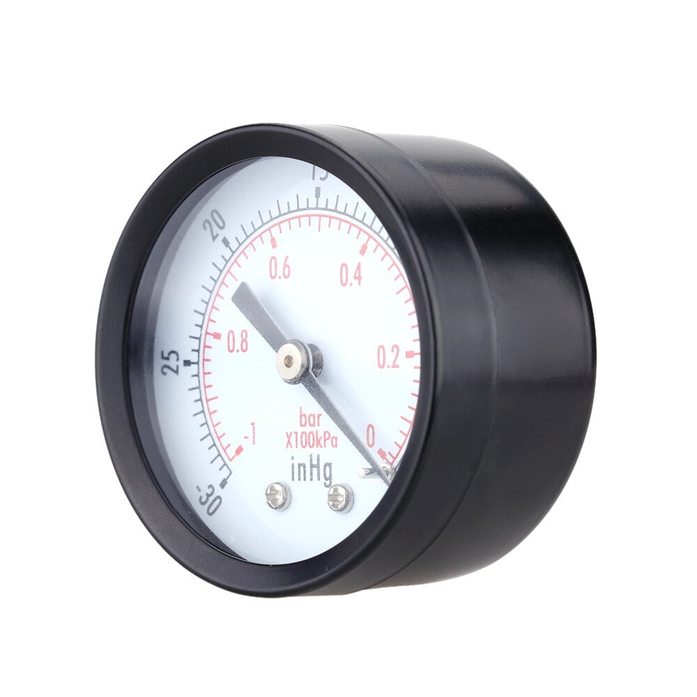 -30inHg 0～-1bar 50mm 1/4"BSPT Mini Dial Vacuum Pressure Gauge Meter Pressure Gage Vacuum ...