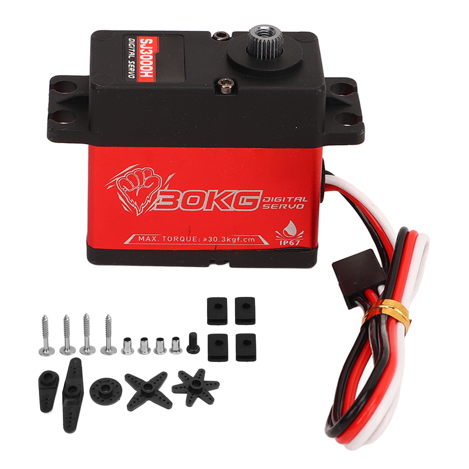 30kg High Torque Servo Waterproof Gear Steering Remote Control Servo ...