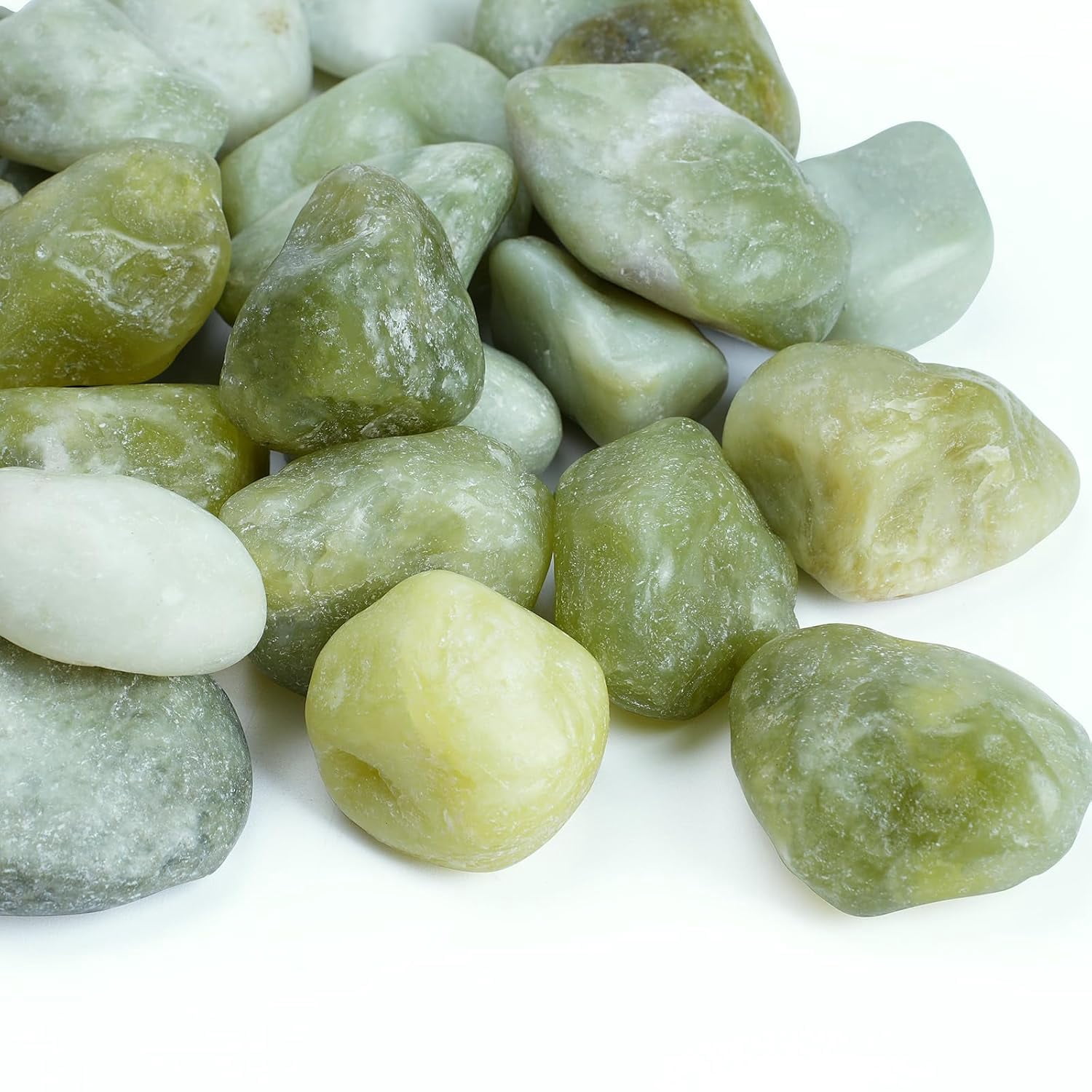 30lbs Jade Pebbles for Indoor Plants, 1-2 Inch Plant Rocks for Pots ...