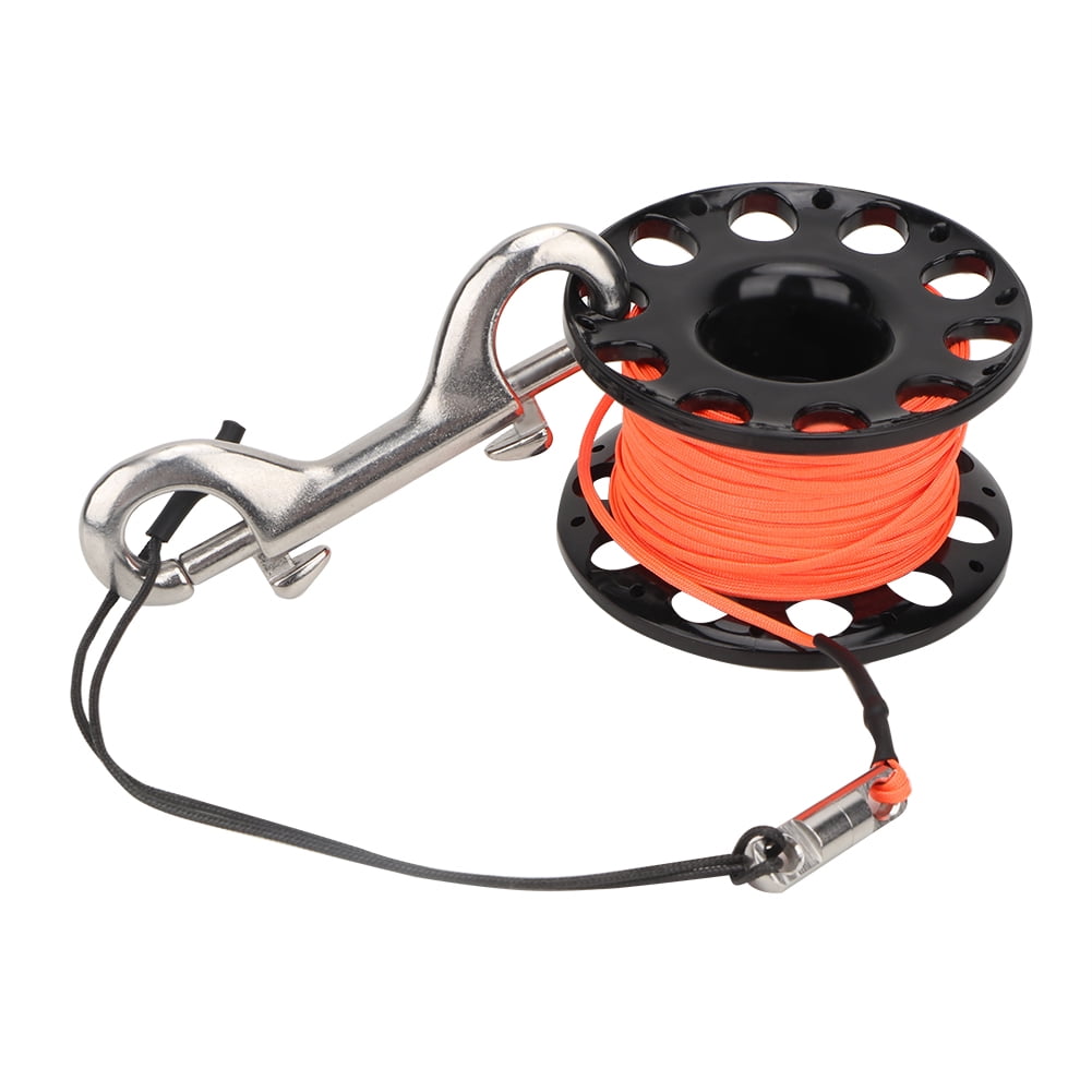 30m 4 Colors Durable Plastic Scuba Diving Finger Spool Reel Diver ...