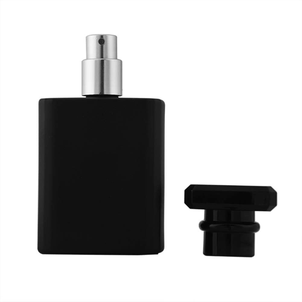 30ml(1 oz) Refillable Empty Perfume Bottle, Black Portable Square ...