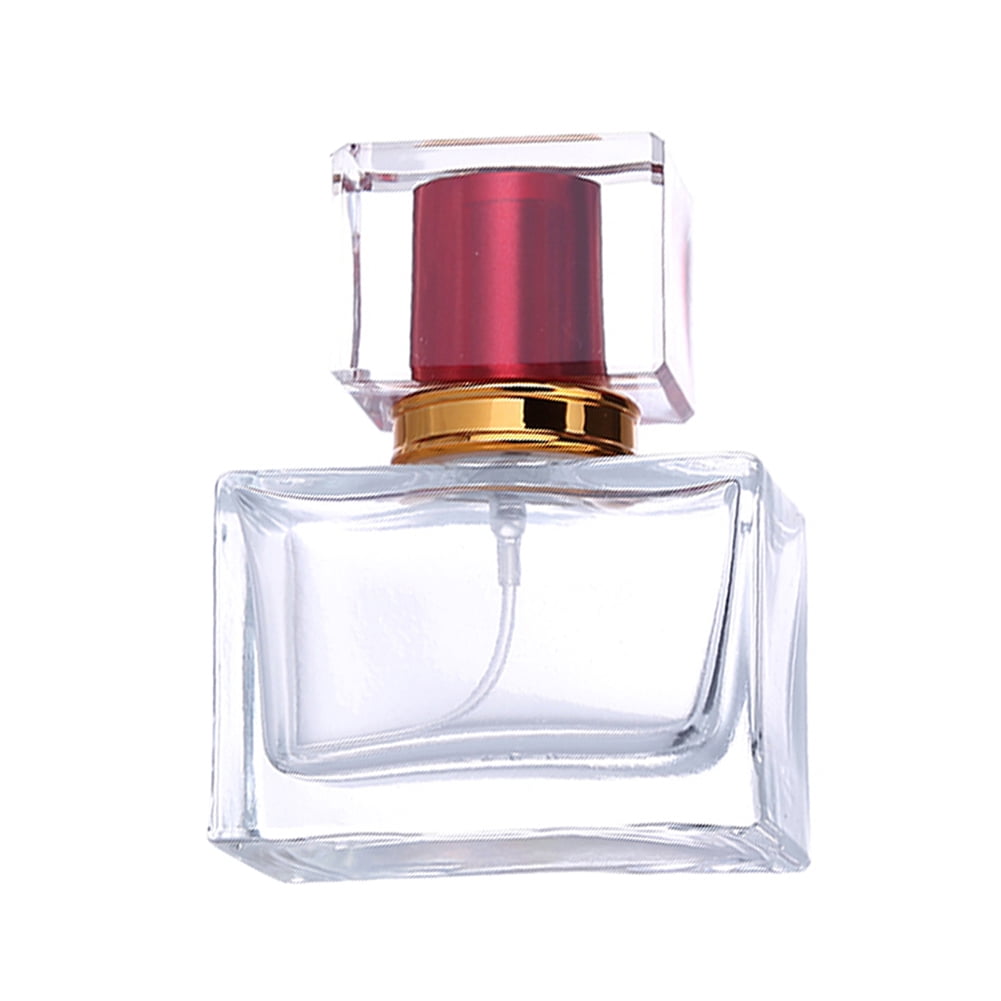 30ml Clear Perfume Bottle empty, Portable Square Empty Glass Perfume ...
