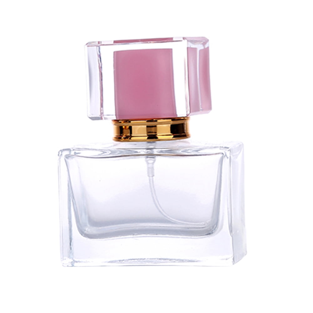 30ml Clear Perfume Bottle empty, Portable Square Empty Glass Perfume ...