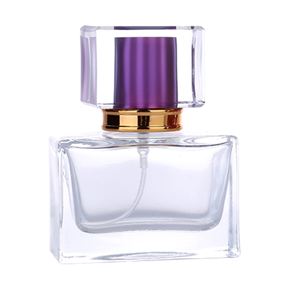 30ml Clear Perfume Bottle empty, Portable Square Empty Glass Perfume ...