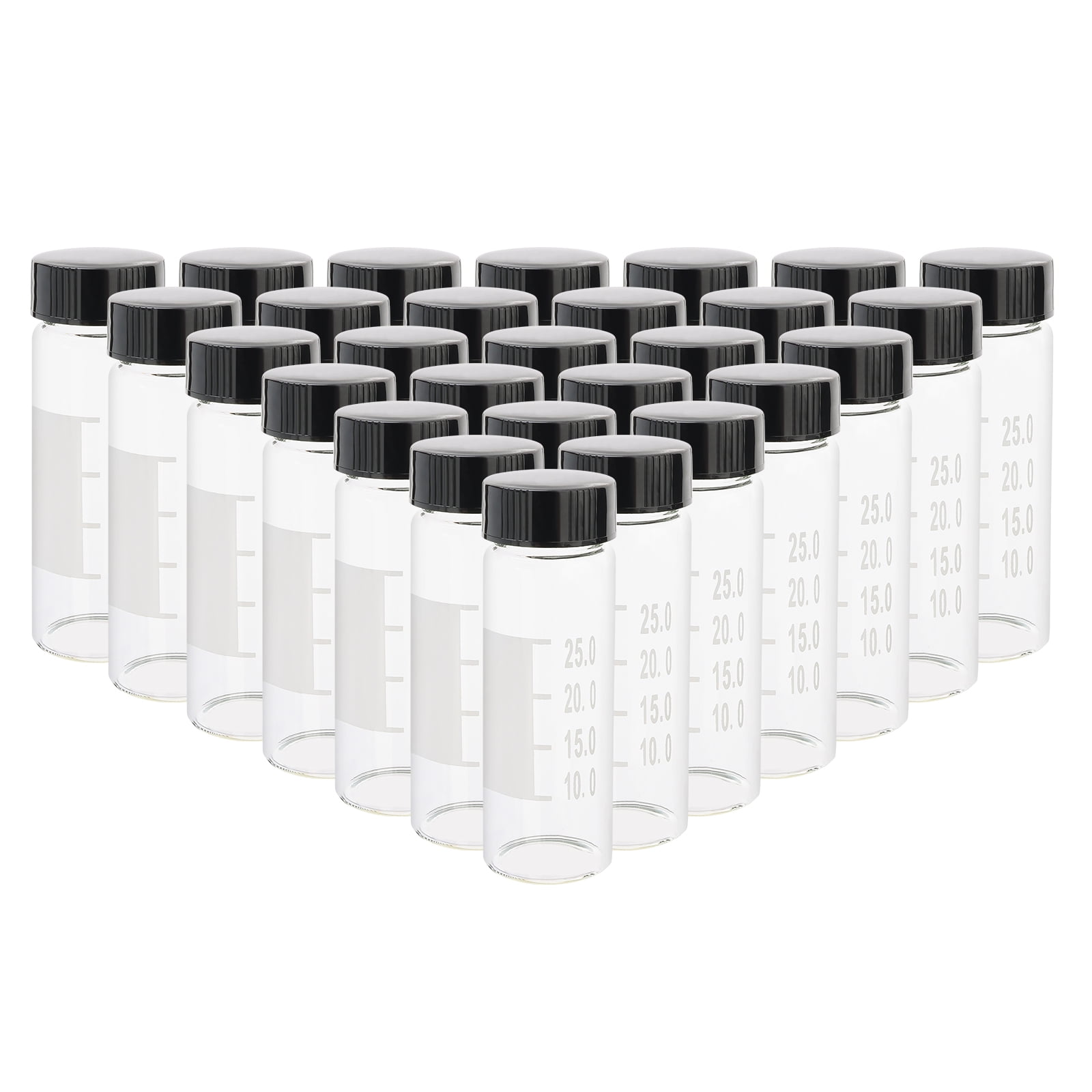 30ml Clear Small Glass Vials Clear Liquid Sampling Sample Glass Bottles ...