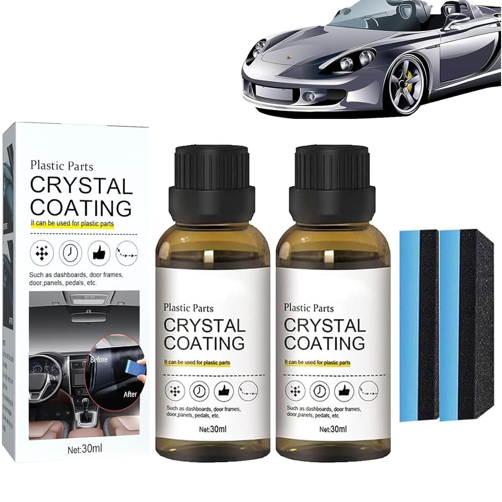 30ml Enhanced Auto Interior Refresher Non Sticky Formula Quick Drying ...