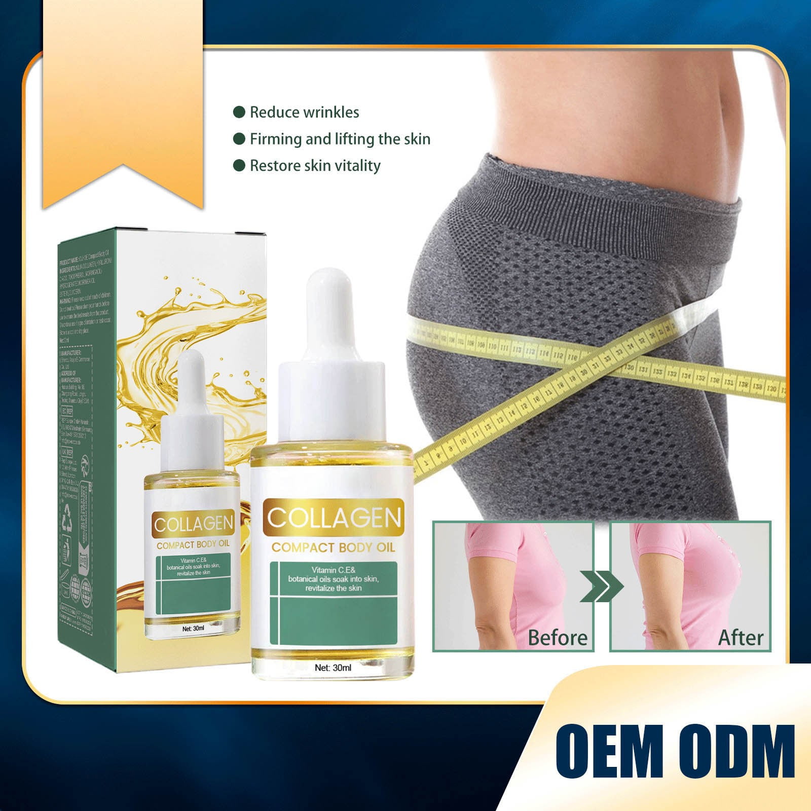 30ml Lifting Body Oil - Firming & Tightening Serum for Face & Body ...