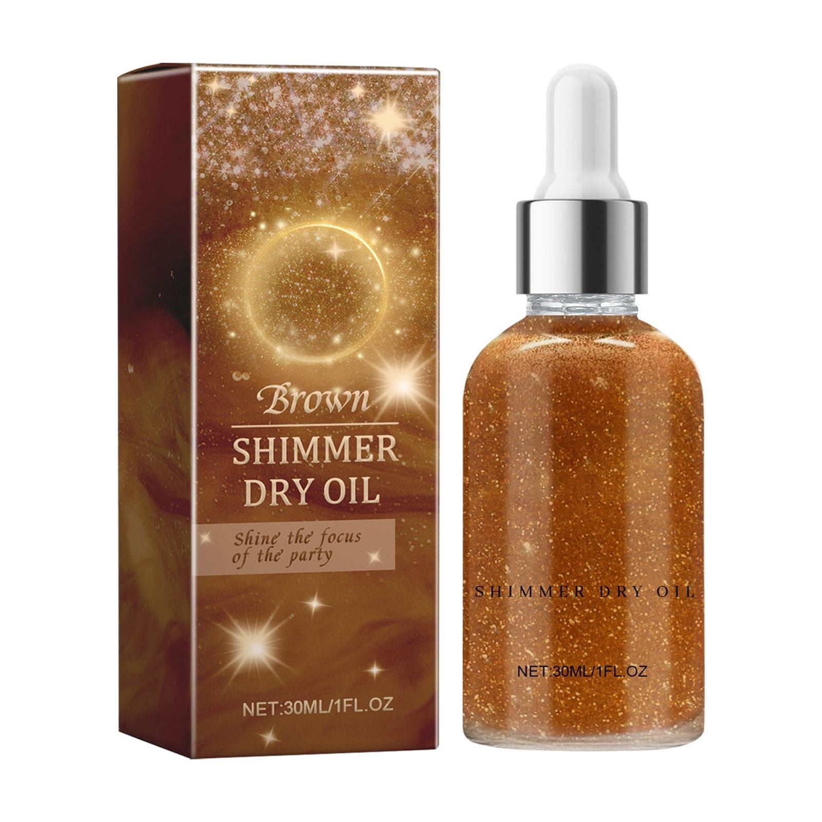 30ml Multi-Color Dry Body Glitter Oil - Waterproof, Long-Lasting ...
