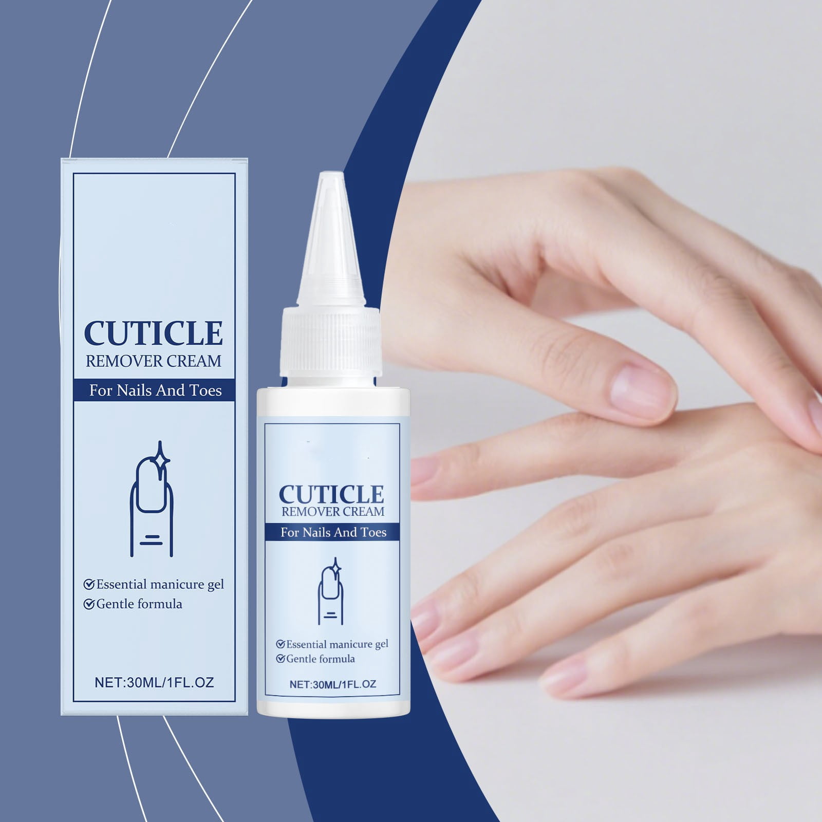 30ml Nail Care Gel for Hands and Feet, Moisturizing Nail Softener with ...