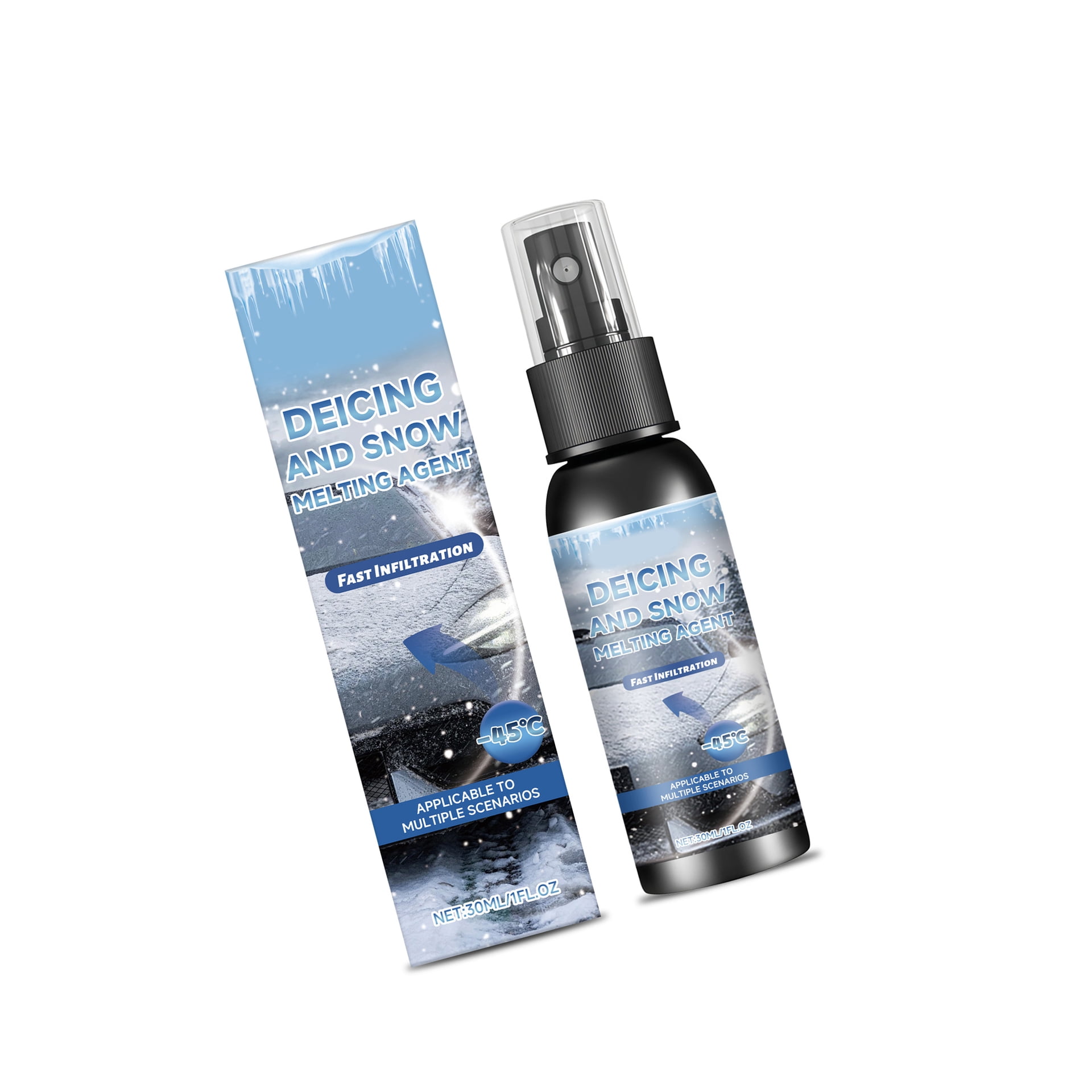30ml Rapid Action Car Windshield Deicer Effective Dissolving Formulas ...